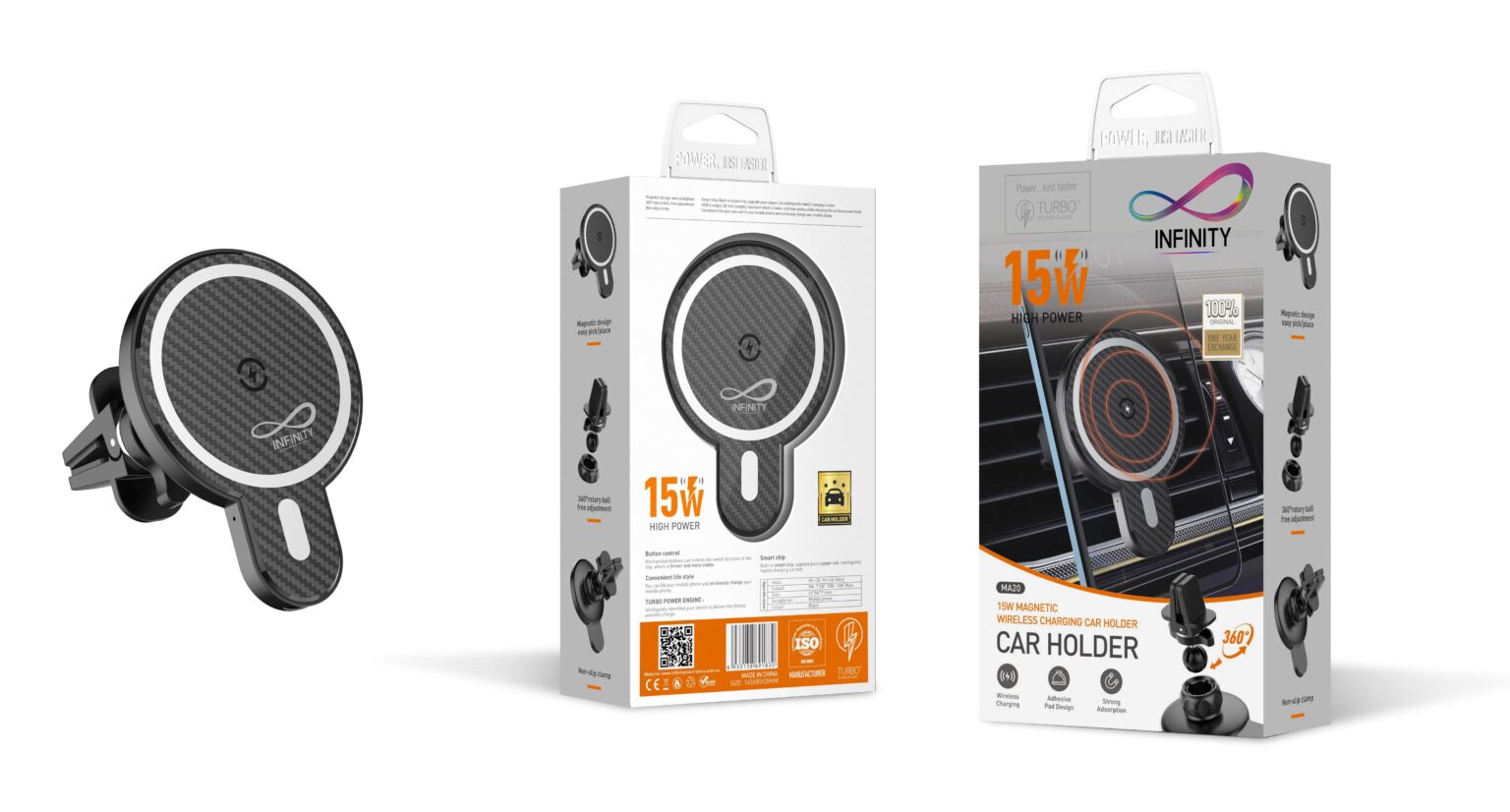 Wireless Charging Car Holder - Infinity Electronics Pty Ltd