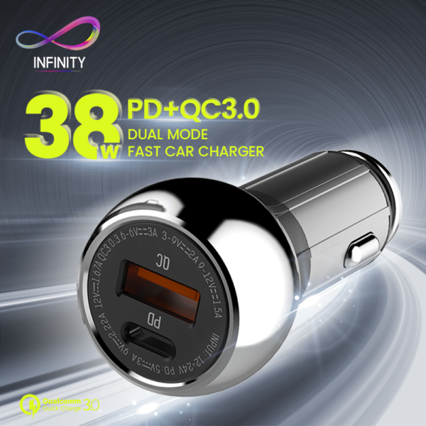 Dual Mode Fast Car Charger - Infinity Electronics Pty Ltd