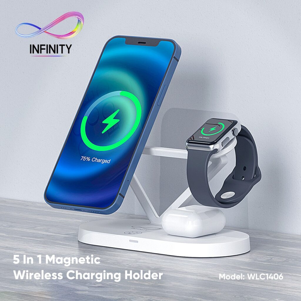 5 In 1 Magnetic Wireless Charging Pad - Infinity Electronics Pty Ltd